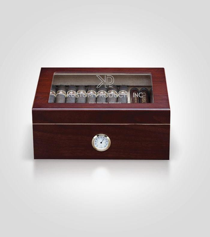 Large Cherry Humidor | Custom Image