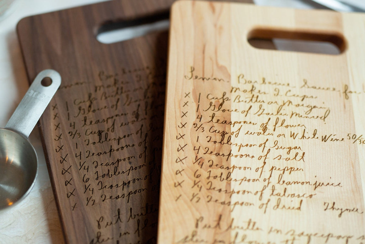Family Recipe Board | MEDIUM | Personalized Cutting Board | Kustom ...