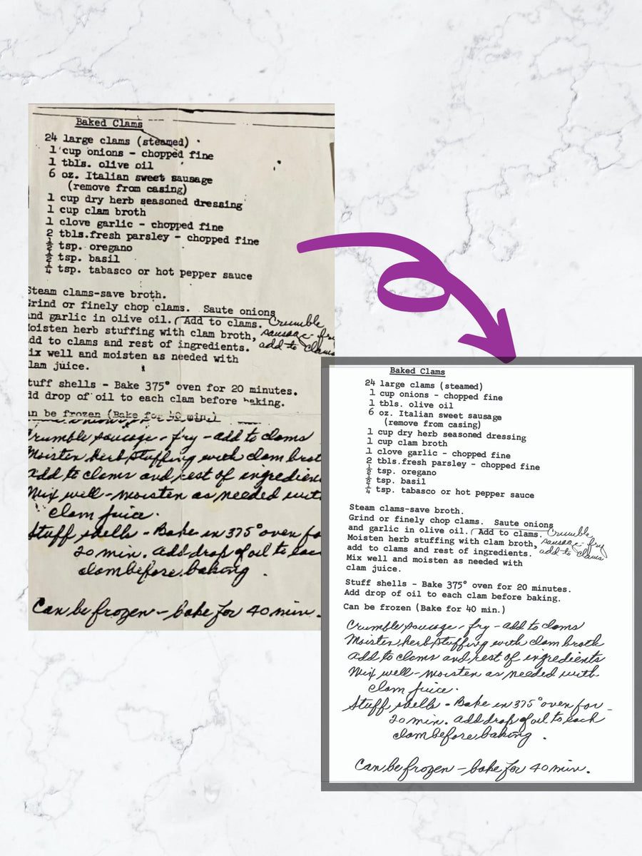 Recipe Cutting Board Trace