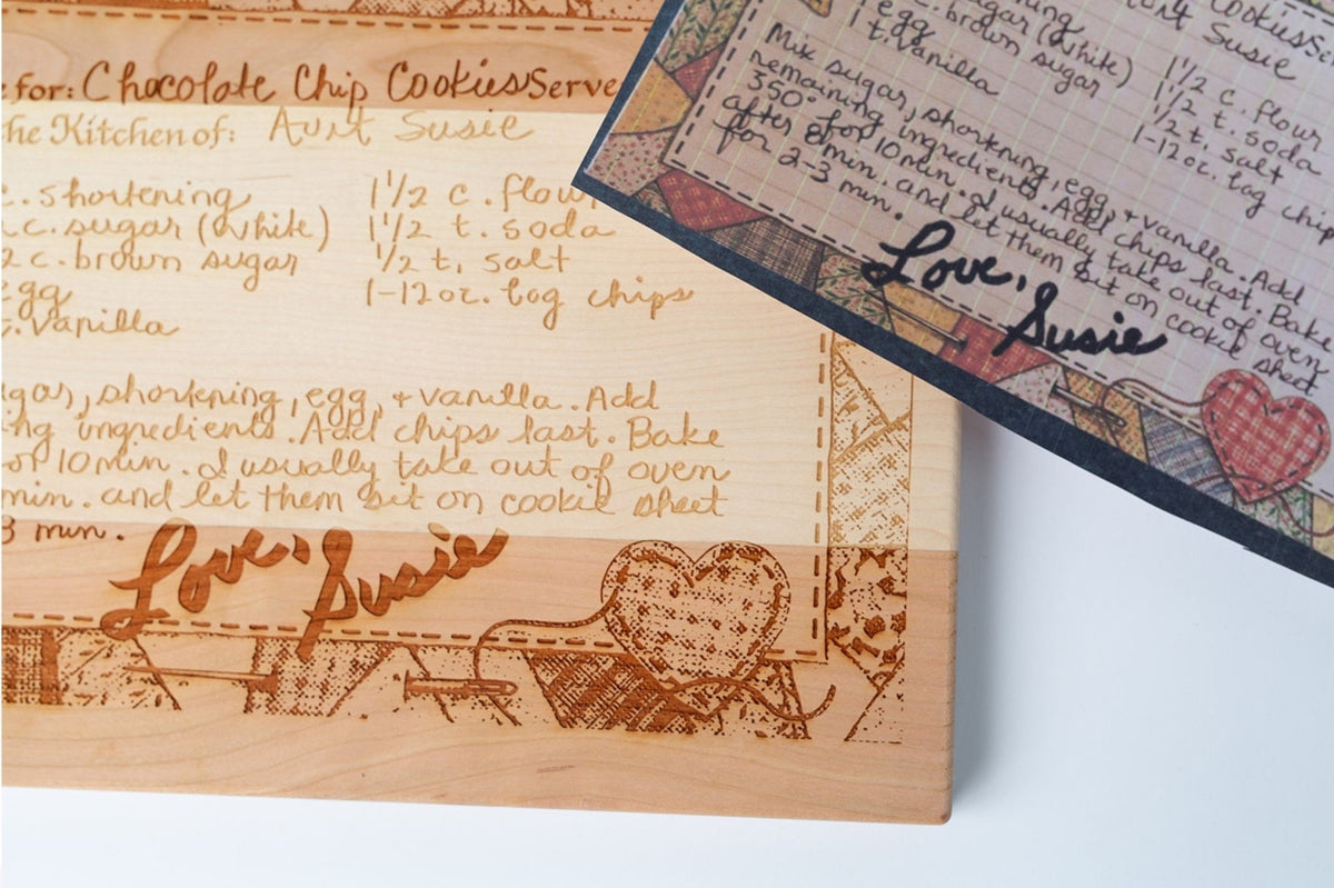 Two Tone Family Recipe Board